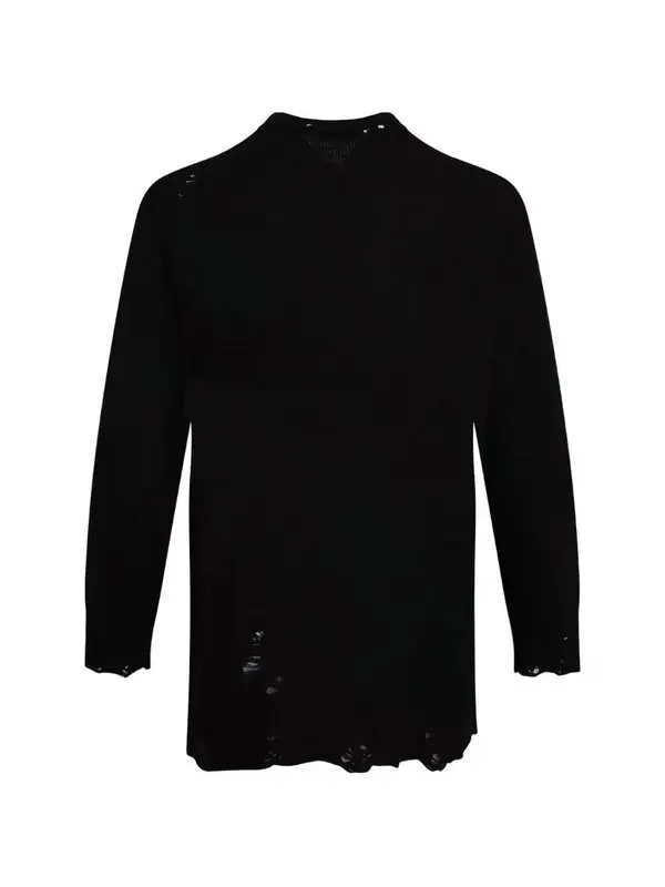 Yohji Yamamoto Distressed Wool Sweater