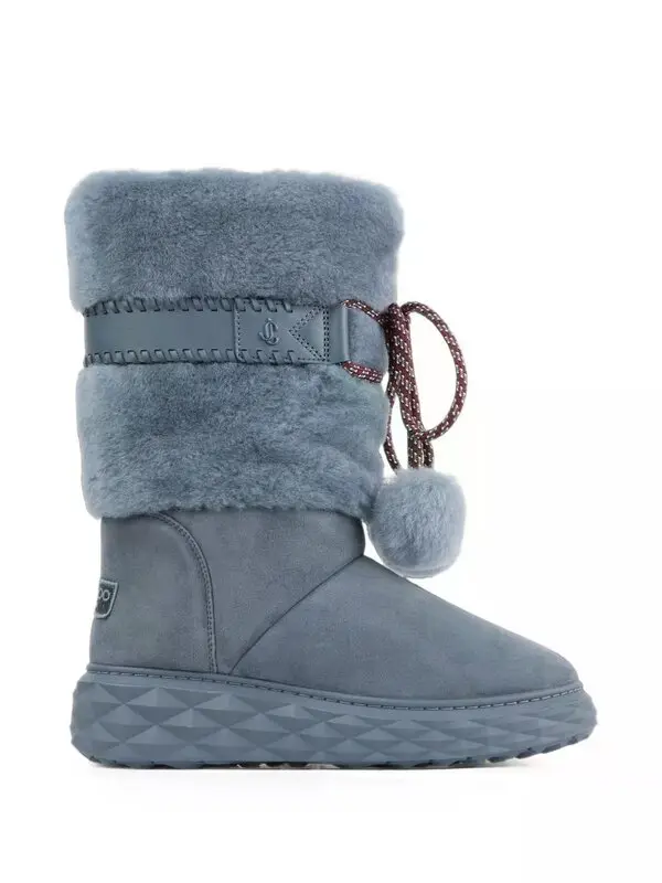 JIMMY CHOO Cobi Shearling-trim Boots