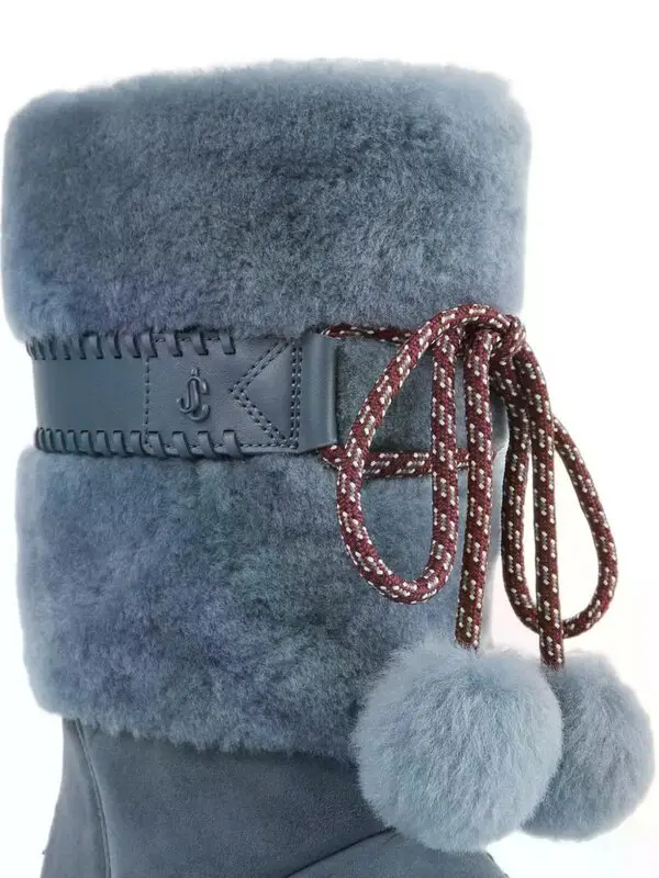 JIMMY CHOO Cobi Shearling-trim Boots