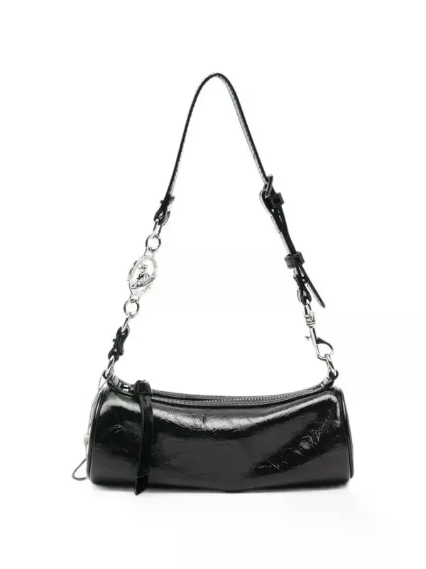VIVIENNE WESTWOOD Cindy Patent-finish Shoulder Bag - Black