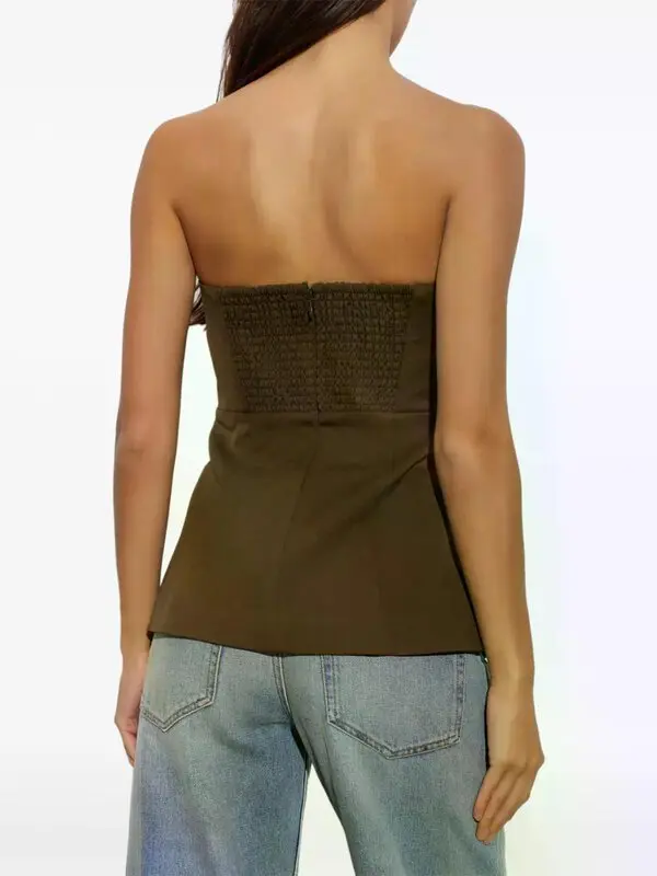 GESTUZ Gzstacy Pleated Strapless Top