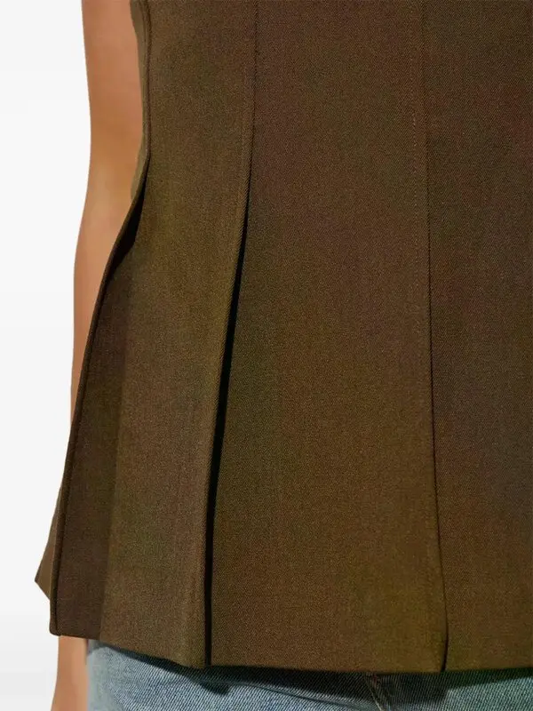 GESTUZ Gzstacy Pleated Strapless Top
