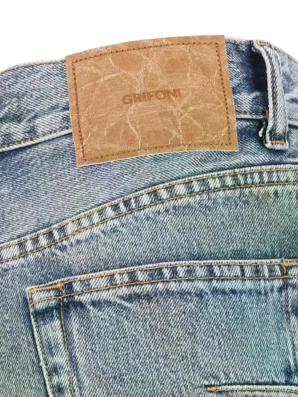 Mauro Grifoni Faded Straight-leg Jeans