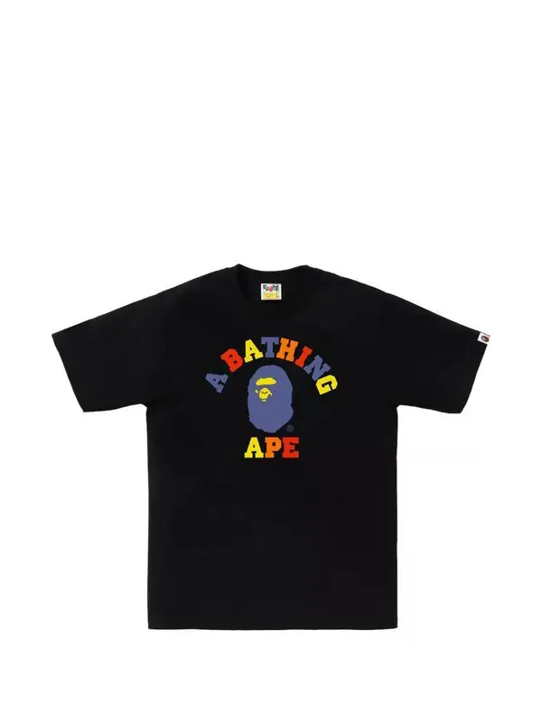 A BATHING APE College Ape Head T-shirt - Black
