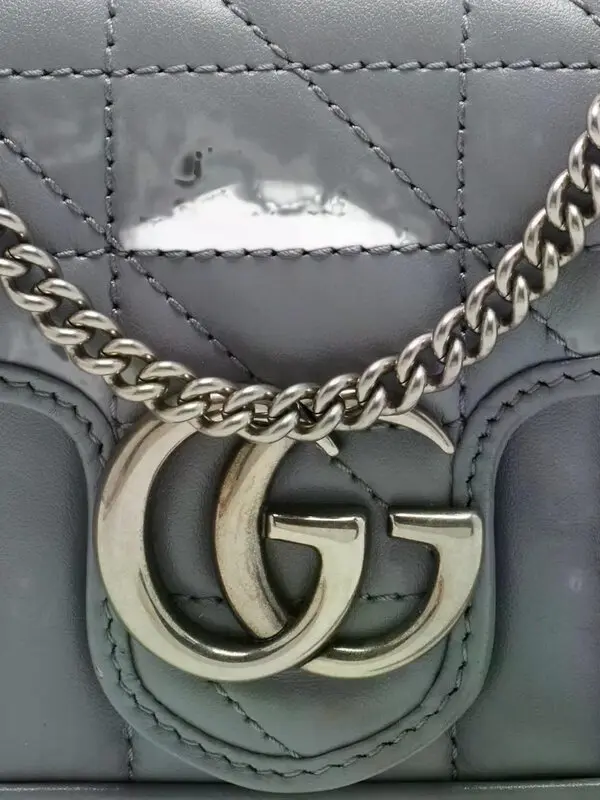 Gucci Mini Gg Marmont Quilted Shoulder Bag
