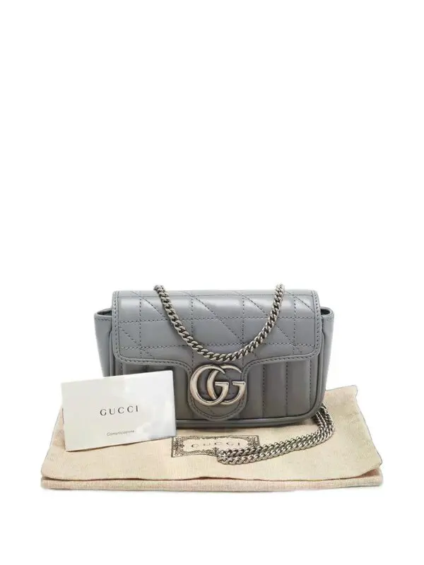 Gucci Mini Gg Marmont Quilted Shoulder Bag