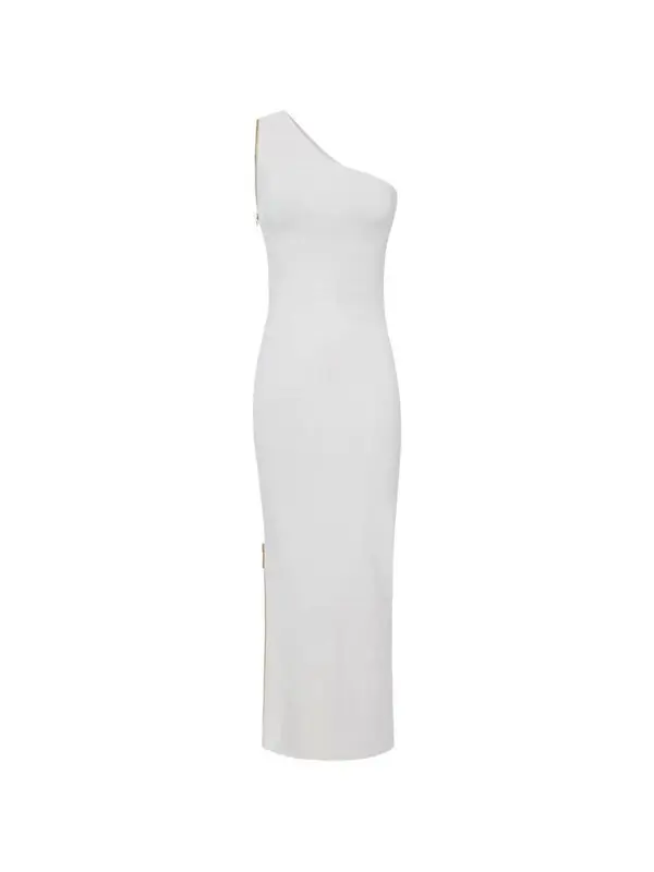 Elisabetta Franchi Red Carpet Knit Dress With Zip