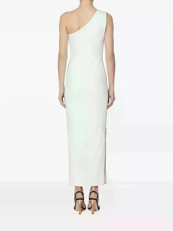 Elisabetta Franchi Red Carpet Knit Dress With Zip