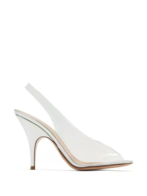 GIANVITO ROSSI Amelie Transparent Slingback Pumps
