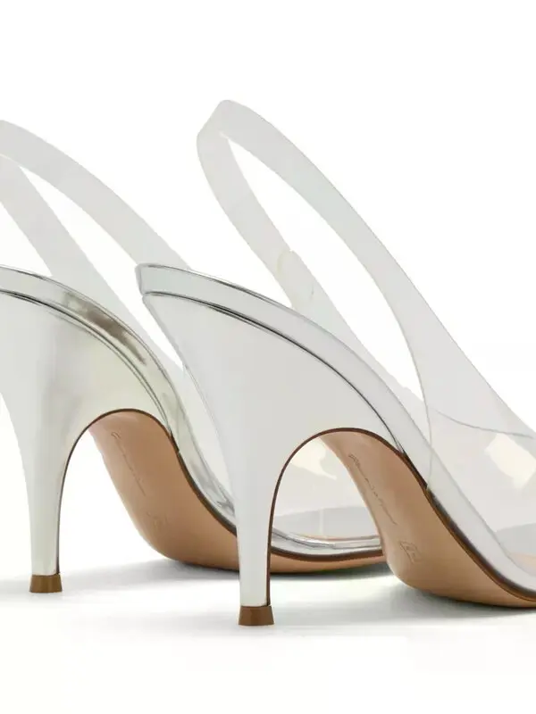 GIANVITO ROSSI Amelie Transparent Slingback Pumps