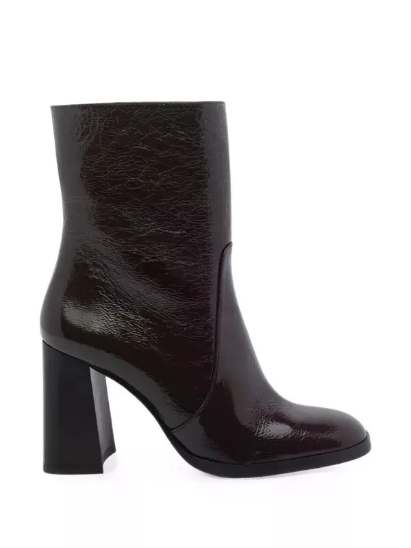 STUART WEITZMAN Crinkled-finish Ankle Boots