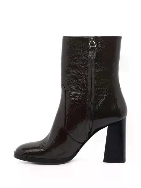 STUART WEITZMAN Crinkled-finish Ankle Boots