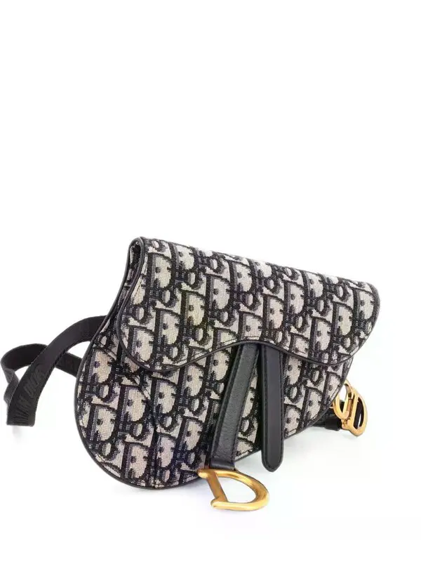 Dior Saddle Oblique Canvas Belt Bag
