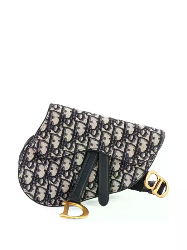 Dior Saddle Oblique Canvas Belt Bag