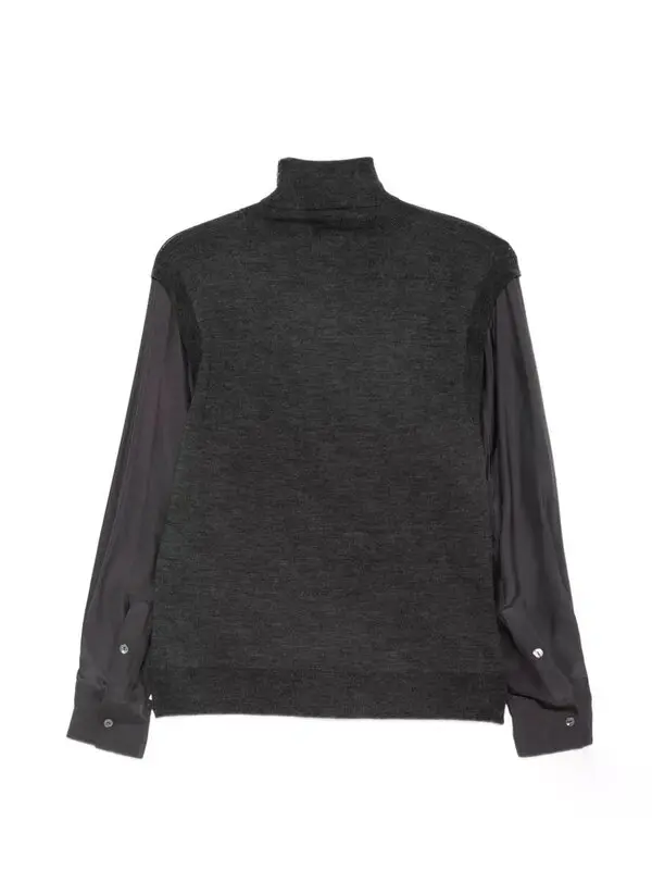 P.a.r.o.s.h Lwynford Roll-neck Panelled Sweater