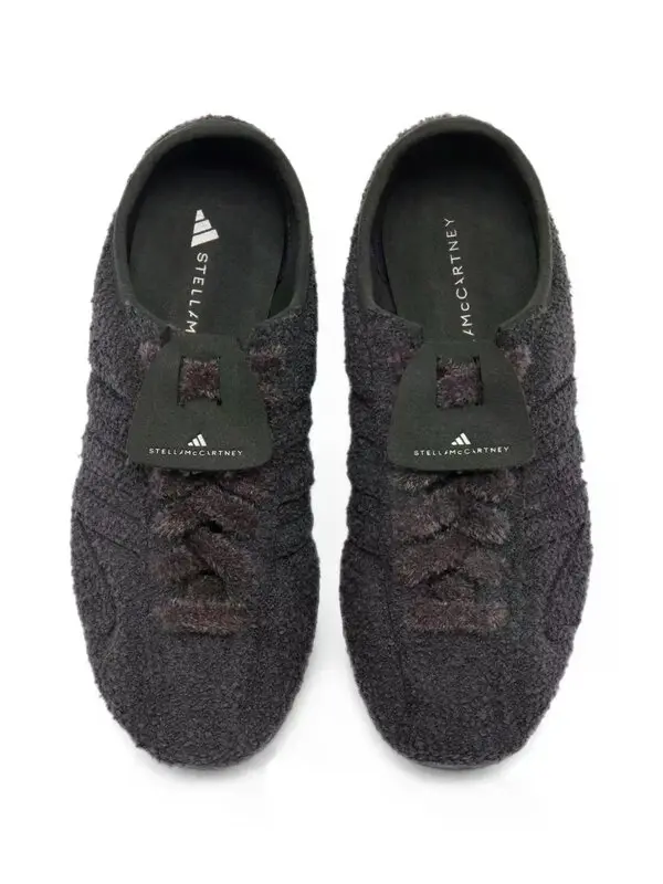 Adidas X Stella Mccartney Fleece-texture Logo-print Sneakers