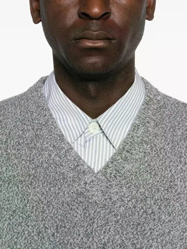 DANIELE FIESOLI V-neck Knitted Sweater