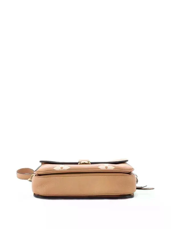 LOUIS VUITTON Pochette Metis Bicolor Monogram Empreinte Giant Crossbody Bag - Neutrals
