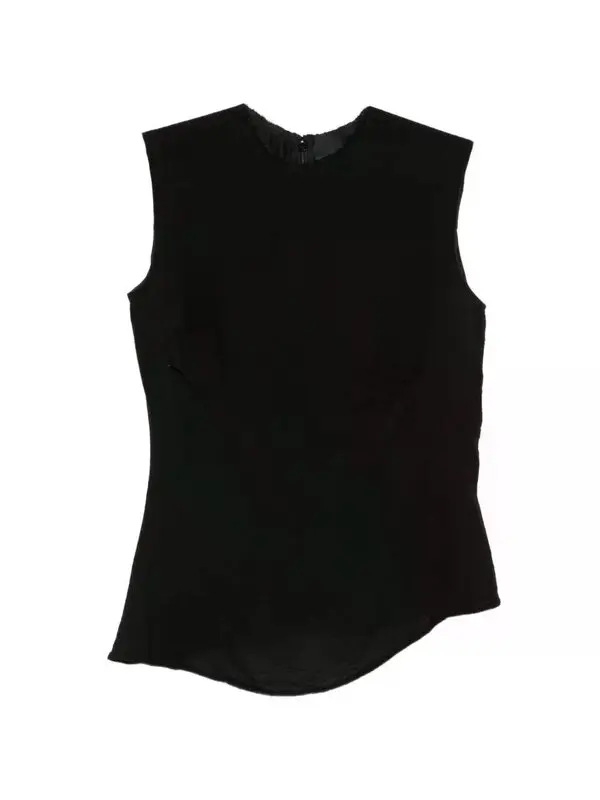 MARC LE BIHAN Asymmetric Frayed-edge Top