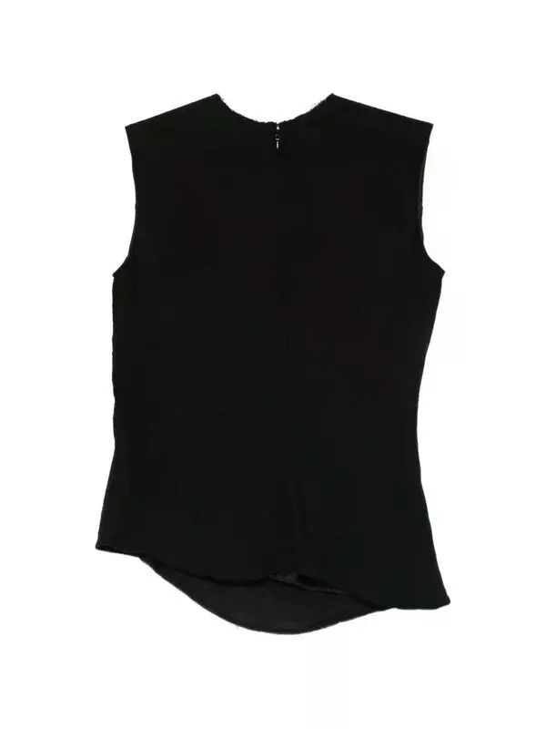 MARC LE BIHAN Asymmetric Frayed-edge Top