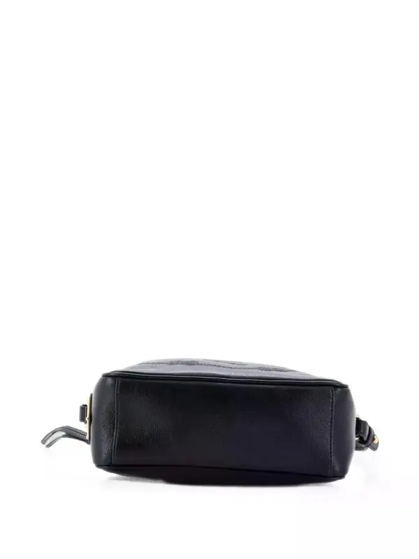 Prada Logo Camera Bag Embossed Leather Small Crossbody Bag