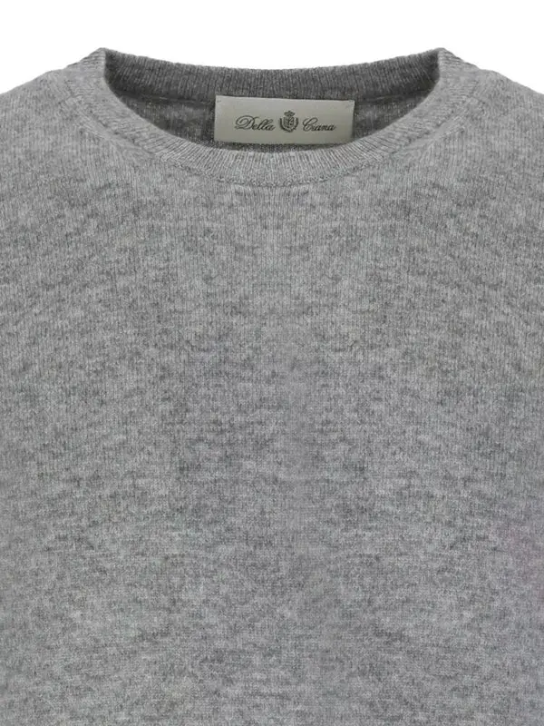 DELLA CIANA Crew-neck Ribbed-trims Sweatshirt