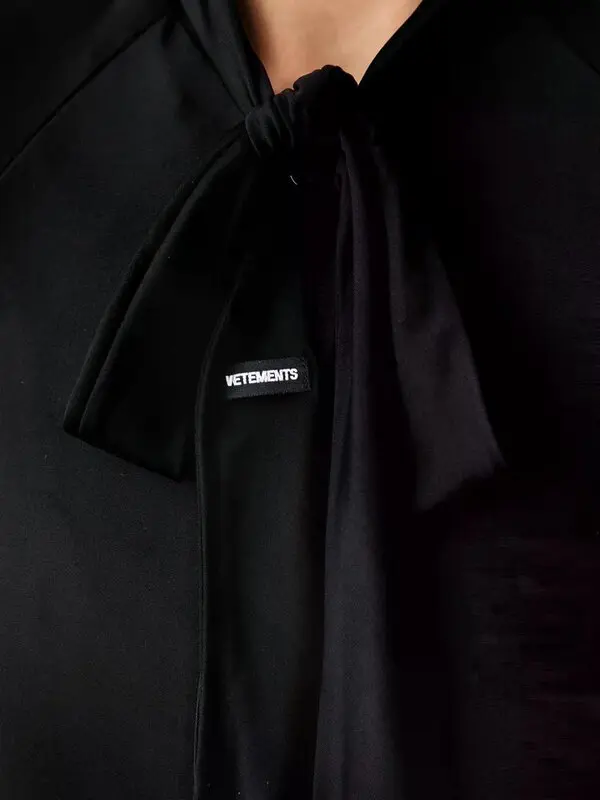 Vetements Pussy-bow Cape-sleeve Blouse