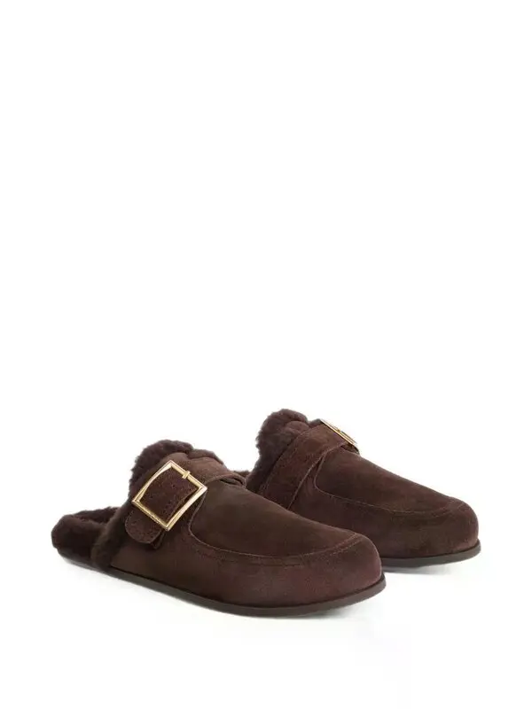 JIMMY CHOO Biker Buckle-strap Mules