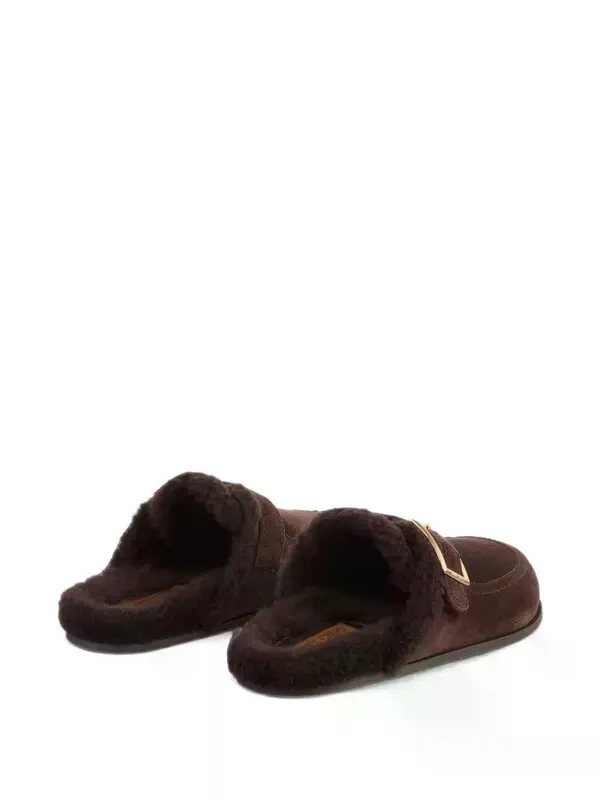 JIMMY CHOO Biker Buckle-strap Mules