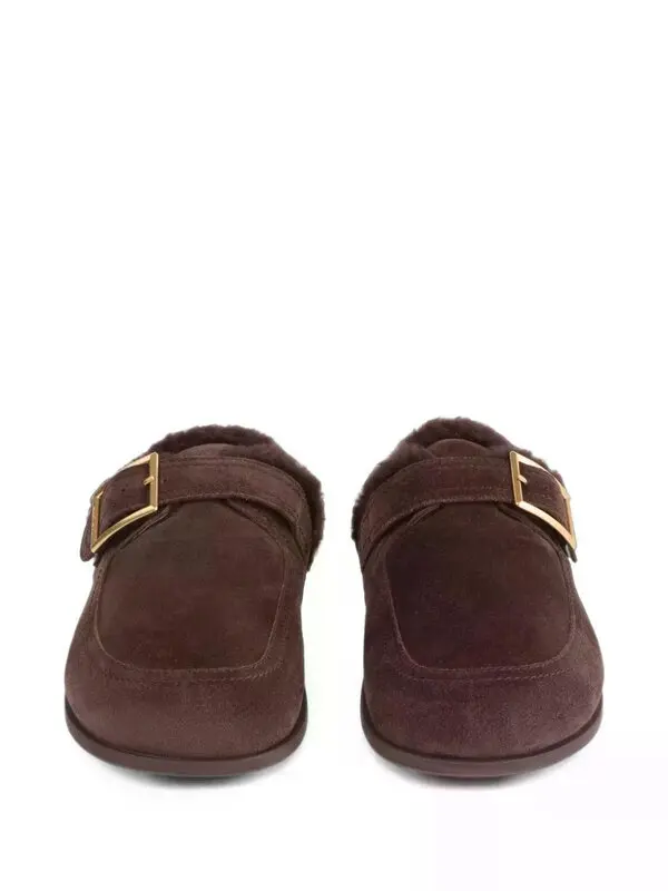 JIMMY CHOO Biker Buckle-strap Mules