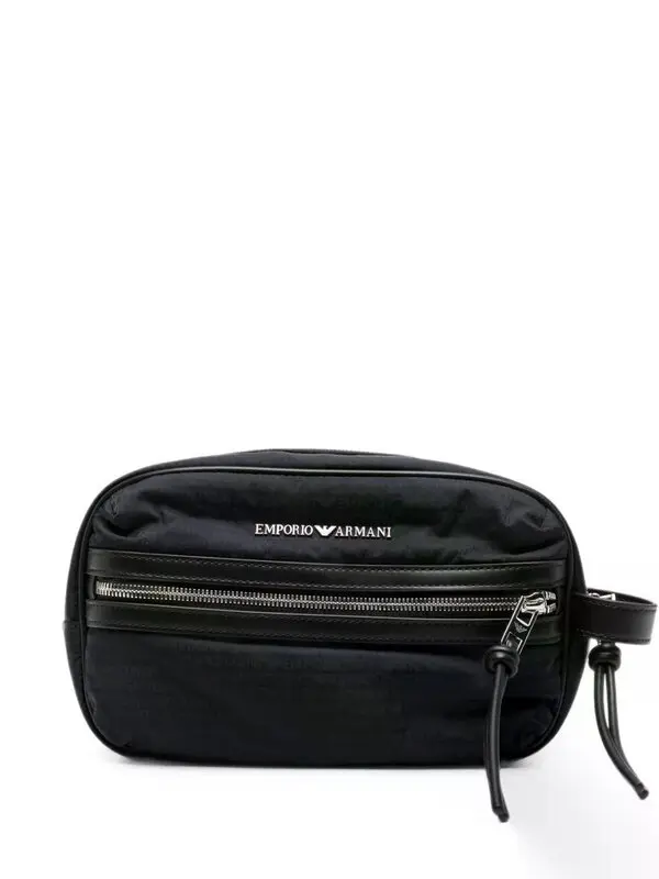 Emporio Armani Logo-print Zip-fastening Shoulder Bag