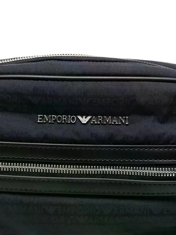 Emporio Armani Logo-print Zip-fastening Shoulder Bag