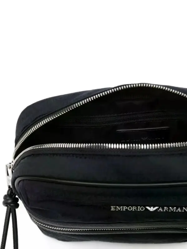 Emporio Armani Logo-print Zip-fastening Shoulder Bag