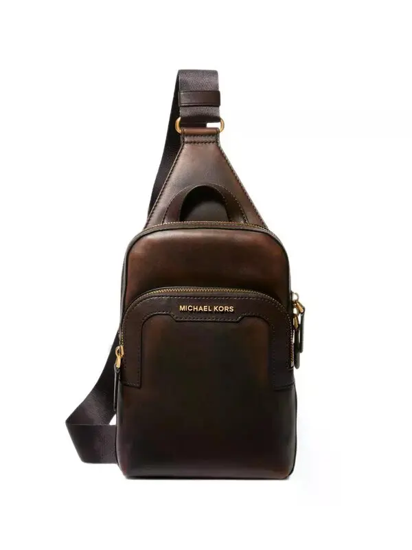 Michael Kors Hudson Medium Burnished Leather Sling Bag