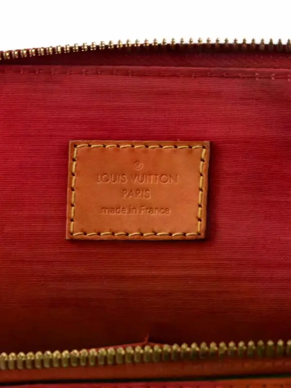 LOUIS VUITTON Alma Handbag Monogram Vernis Pm Satchel - Red