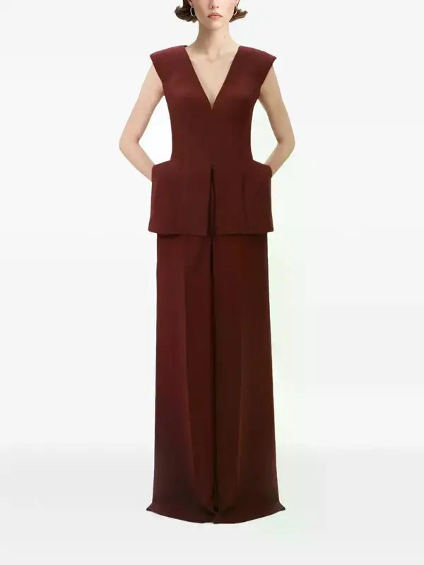 GEMY MAALOUF Pressed-crease Straight-leg Trousers