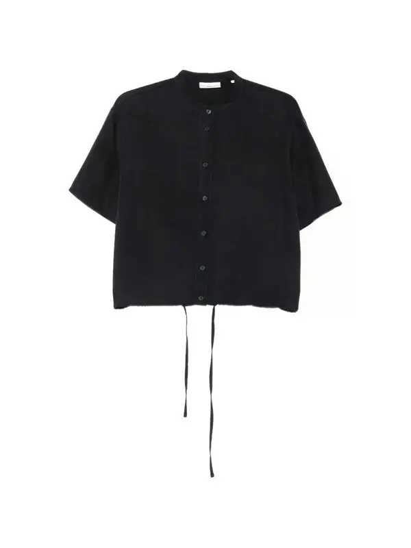 Marc O'polo Drawstring-hem Cropped Shirt