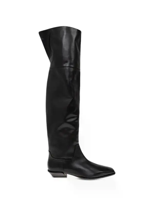 Paris Texas Bettina Square-toe Boots - Black