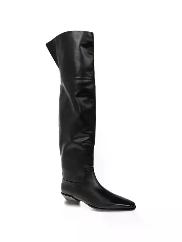 Paris Texas Bettina Square-toe Boots - Black