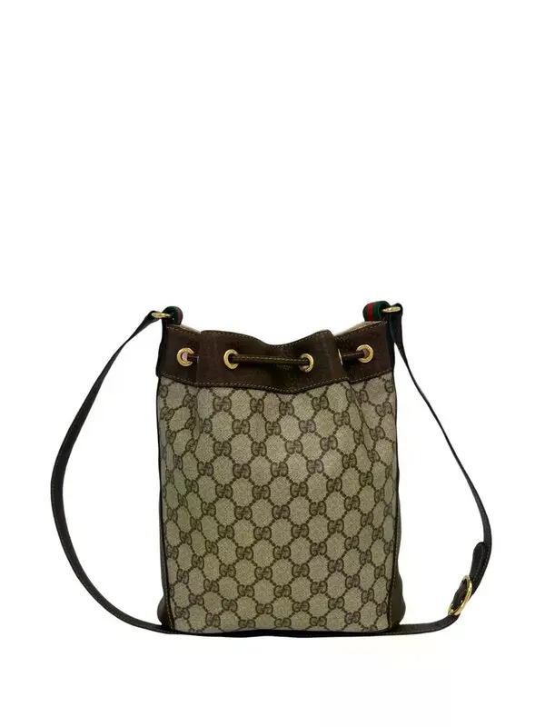 Gucci 1980-1990 Gg Supreme Web Bucket Bag