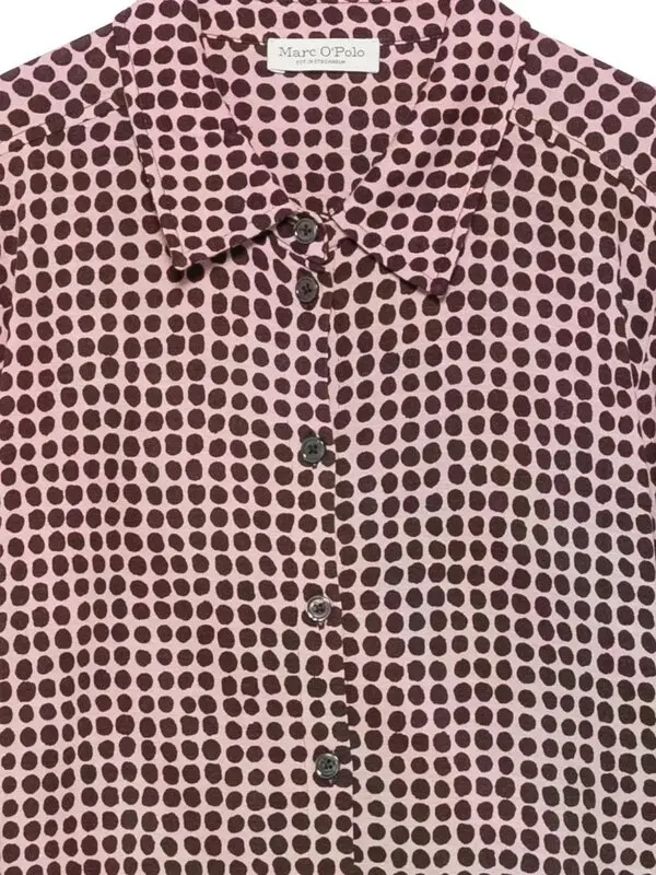 Marc O'polo Polka-dot Long-sleeved Shirt