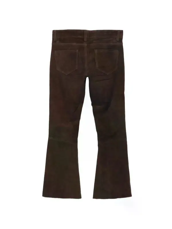 Avant Toi Suede Flared Trousers