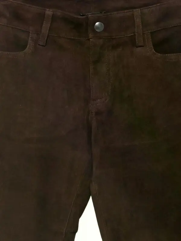 Avant Toi Suede Flared Trousers