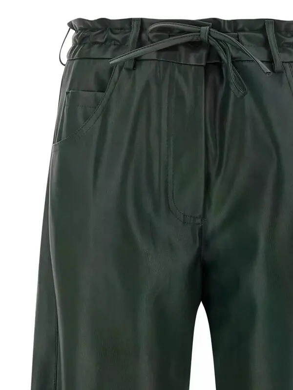 NUDE Paperbag-waist Wide-leg Trousers