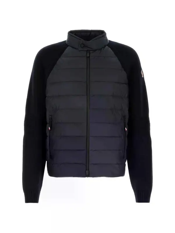 Moncler Quilted-panel Zip-up Cardigan