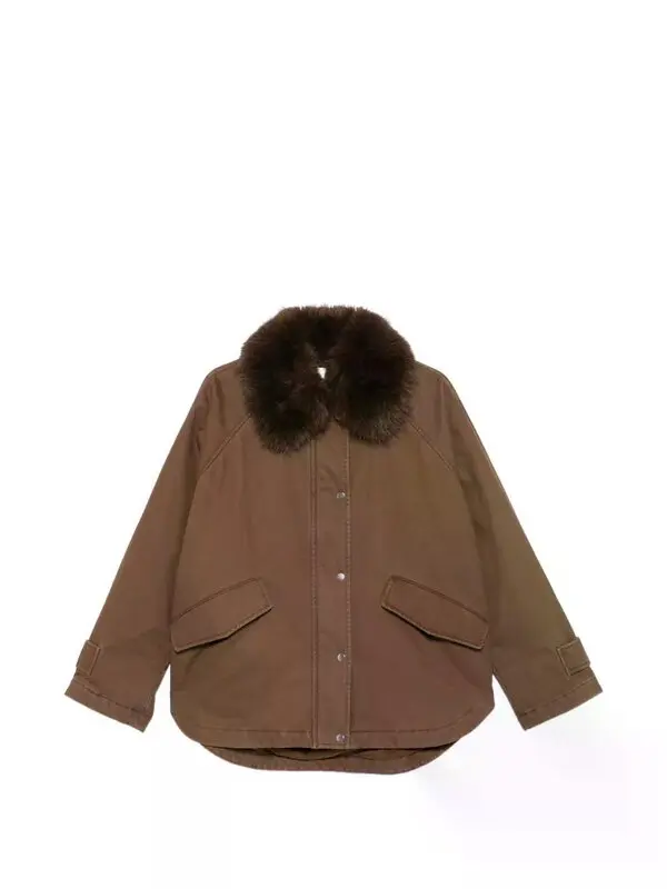 Marc O'polo Faux-fur Collar Cotton Jacket