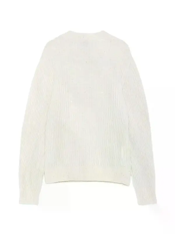 Brunello Cucinelli Sequin-embellished Ribbed-knit Sweater