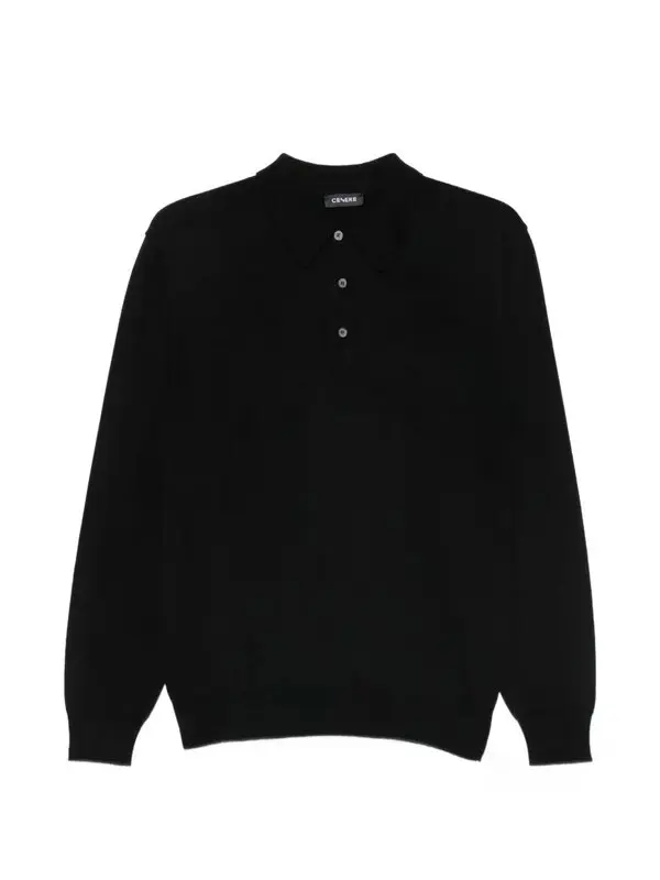 CENERE GB Long-sleeved Polo Shirt