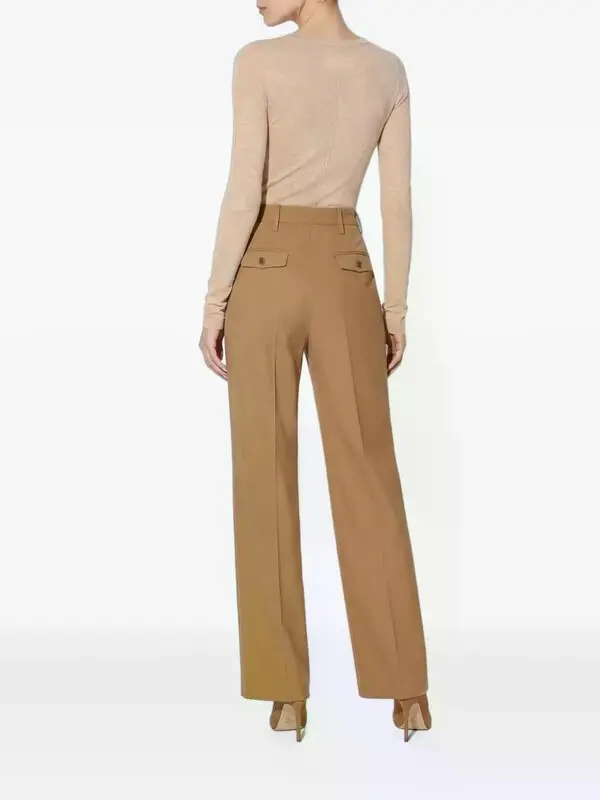 Elisabetta Franchi Flowing Gabardine Trousers