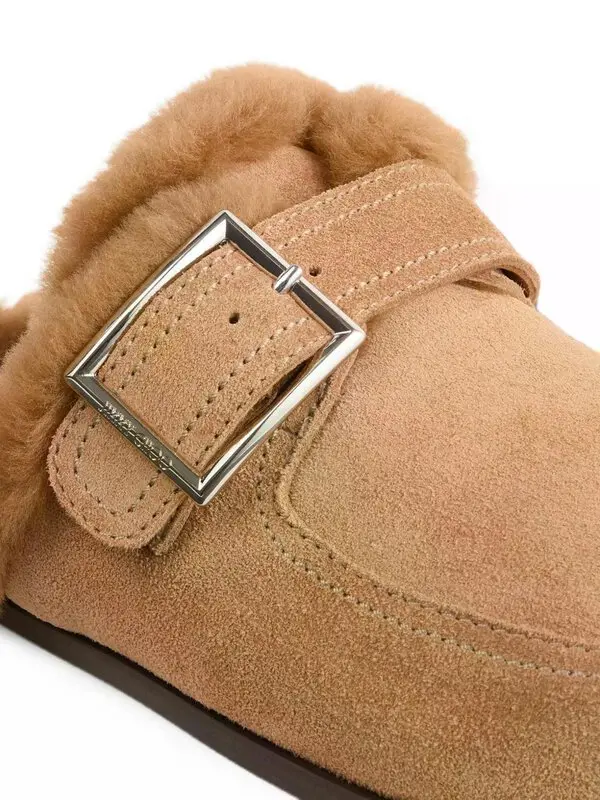 JIMMY CHOO Biker Buckle-strap Mules